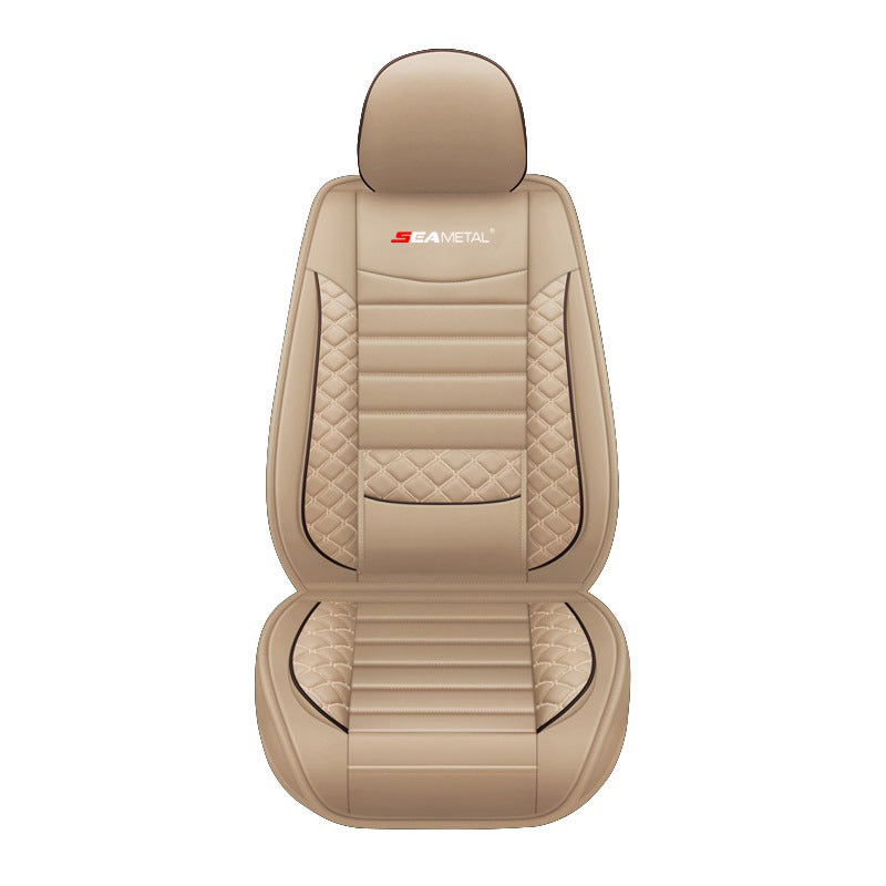 SEAMETAL Universal Auto Seat Covers Car Seat Cushion Beige Front 1pc